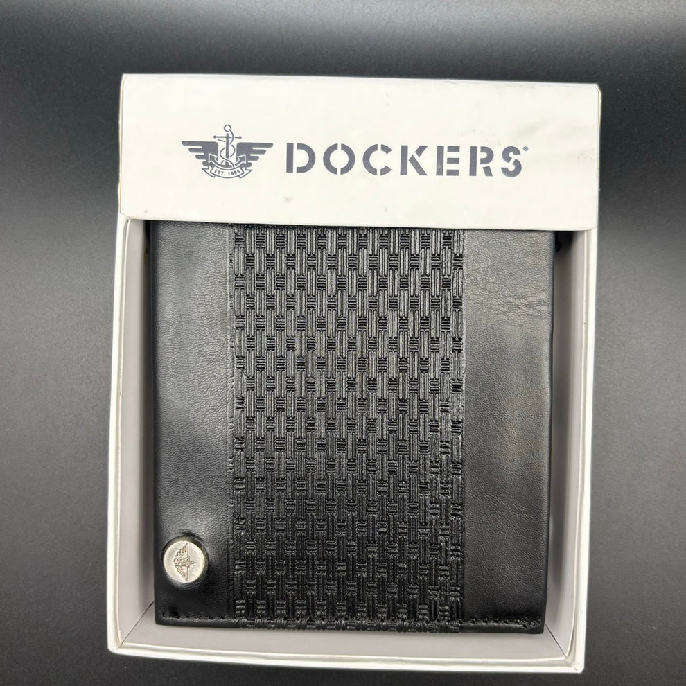Dockers Men’s Leather Bifold Wallet 31DP220058 Black Color NIB – The ...